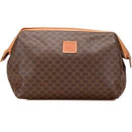C&eacute;line Celine Clutches - Macadam Coated Canvas Clutch - Gr. unisize - in Braun - f&uuml;r Damen