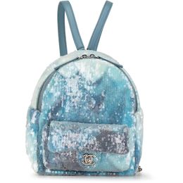 Chanel Rucks&auml;cke - Mini Sequins and Lambskin Waterfall Backpack - Gr. unisize - in Blau - f&uuml;r Damen