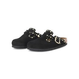 Birkenstock Low-Top Sneaker - Clogs Boston mit Nieten - Gr. 38 (EU) - in Schwarz - f&uuml;r Damen