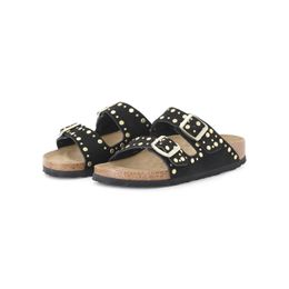 Birkenstock Low-Top Sneaker - Sandalen Arizona mit Nieten - Gr. 37 (EU) - in Schwarz - f&uuml;r Damen