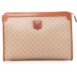 C&eacute;line Celine Clutches - Macadam Coated Canvas Clutch - Gr. unisize - in Braun - f&uuml;r Damen