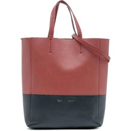 C&eacute;line Celine Hobo Bags - Small Bicolor Leather Vertical Cabas - Gr. unisize - in Rot - f&uuml;r Damen