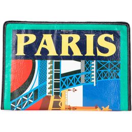 Balenciaga Clutches - Lambskin Bazar Paris City Arena Clutch - Gr. unisize - in Blau - f&uuml;r Damen