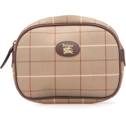 Burberry Clutches - Vintage Check Canvas Clutch - Gr. unisize - in Braun - f&uuml;r Damen
