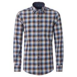 Langarmhemd Casamoda "Casamoda Freizeithemd Print", Herren, Gr. 3XL, primary_ausgabeGroessentyp, blau, 100% Baumwolle, bedruckt, comfort fit, Hemden