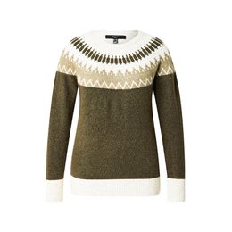 Vero Moda Curve Pullover 'VMCSIMONE' Damen Größe XXL khaki / schilf / weiß