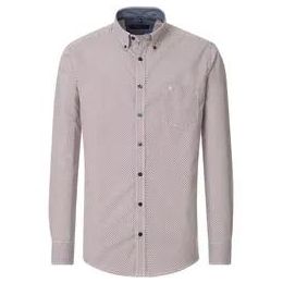Langarmhemd Casamoda "Casamoda Freizeithemd Print", Herren, Gr. 3XL, primary_ausgabeGroessentyp, rosa (rosarot), 100% Baumwolle, bedruckt, lässig geschnitten, Hemden
