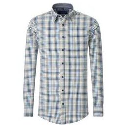 Langarmhemd Casamoda "Casamoda Freizeithemd kariert", Herren, Gr. XL, Normalgrößen, blau, 100% Baumwolle, kariert, comfort fit, Hemden