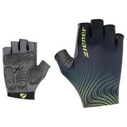 Fahrradhandschuhe Ziener "CLEM-Z", Damen, Gr. 7.5, schwarz (schwarz.bitter lemon), Materialmix, Handschuhe