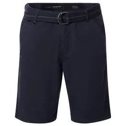 Shorts Casamoda "Casamoda Shorts uni", Herren, Gr. 32, Normalgrößen, blau (dunkelblau), 100% Baumwolle, Hosen