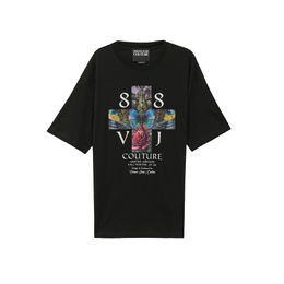 Versace Jeans Couture T-Shirt Herren Gr&ouml;&szlig;e XL blau / pink / schwarz / wei&szlig;