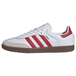 adidas originals Sneaker 'Samba Manchester United' Herren Gr&ouml;&szlig;e 42 hellgrau / rot / wei&szlig;