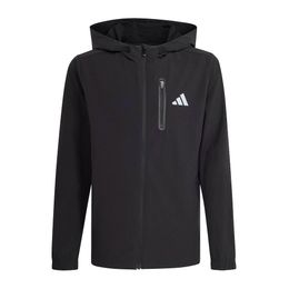 adidas Sportswear Athletic Zip-Up Hoodie boy Black size 176
