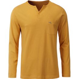 Herren Schlafanzug-Shirt ocker Gr&ouml;&szlig;e 60/62