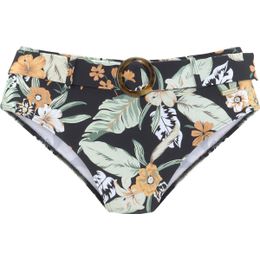 Sunseeker Damen Highwaist-Bikini-Hose schwarz-bedruckt Gr&ouml;&szlig;e 44