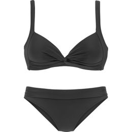 Lascana Damen Triangel-Bikini schwarz Gr&ouml;&szlig;e 40B