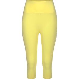 Lascana Damen Caprileggings gelb Gr&ouml;&szlig;e 36/38