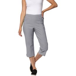 CR&Eacute;ATION L Damen Caprihose mit B&auml;ndchen-Verzierung steingrau Gr&ouml;&szlig;e 52
