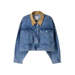 Bershka Between-Season Jacket female Blue size S