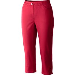 CR&Eacute;ATION L Damen Caprijeans mit Nieten-Verzierung rot Gr&ouml;&szlig;e 50