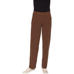 CR&Eacute;ATION L Damen Schlupfhose aus Baumwolle dunkelbraun Gr&ouml;&szlig;e 27
