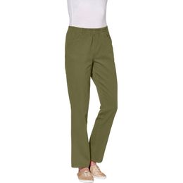 CR&Eacute;ATION L Damen Schlupfhose aus Baumwolle oliv Gr&ouml;&szlig;e 21