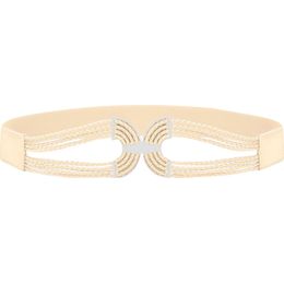 Lascana Damen Taillengürtel creme Größe 75