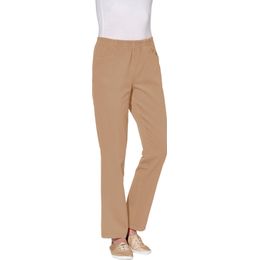 CR&Eacute;ATION L Damen Schlupfhose aus Baumwolle beige Gr&ouml;&szlig;e 23