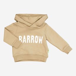 Beigefarbener Kapuzenpullover mit Logo