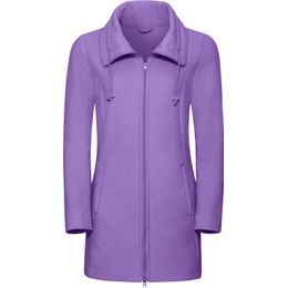 CR&Eacute;ATION L Damen Fleecejacke mit 2-Wege-Rei&szlig;verschluss flieder Gr&ouml;&szlig;e 54