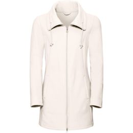 CR&Eacute;ATION L Damen Fleecejacke mit 2-Wege-Rei&szlig;verschluss wollwei&szlig; Gr&ouml;&szlig;e 50
