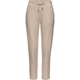 Lascana Damen Jogger Pants sand Gr&ouml;&szlig;e 40
