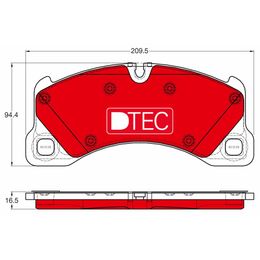 TRW Bremsbelagsatz, Scheibenbremse vorne rechts links für VW PORSCHE 7P0698151 97035194803 95835193901 GDB1969DTE