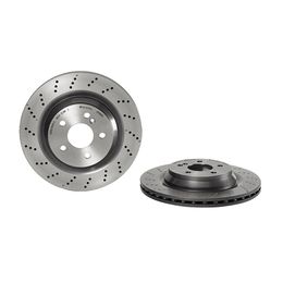 Brembo Bremsscheibe COATED DISC LINE hinten rechts links Gelocht/innenbel. 320mm f&uuml;r MERCEDES-BENZ 2304231512 A2304231512 09.A818.21