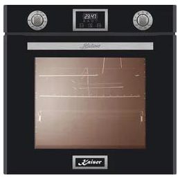 Kaiser EG 6374 Sp Gas Backofen 79L autark Grill Selbstreinigung Umluft Schwarz Glas 60 cm