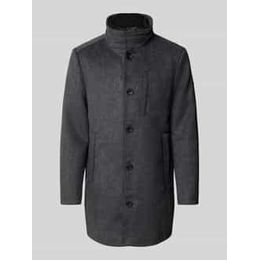 Tom Tailor Regular Fit Wollmantel mit Stehkragen
