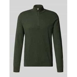 Selected Homme Regular Fit Troyer aus reiner Baumwolle Modell 'BERG'
