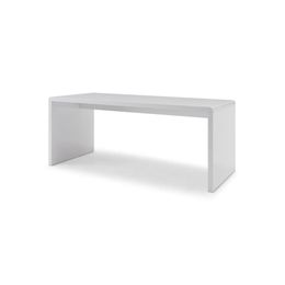 Salesfever Schreibtisch 180x80 cm modern Plattenstärke 45 mm MDF Hochglanz in Weiß | Gr.: onesize