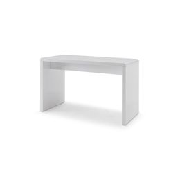 Salesfever Schreibtisch 120x60 cm modern Plattenstärke 45 mm MDF Hochglanz in Weiß | Gr.: onesize