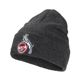 Fu&szlig;ballverein 1. FC K&ouml;ln M&uuml;tze "Beanie Basic" in Grau | Gr.: onesize