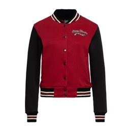 Queen Kerosin College Jacke We Can Do It in rot | Gr.: 3XL