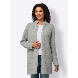 Heine Longstrickjacke in hellgrau-meliert | Gr.: 46