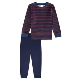 Schiesser Pyjama Boys World in Dunkelblau | Gr.: 104