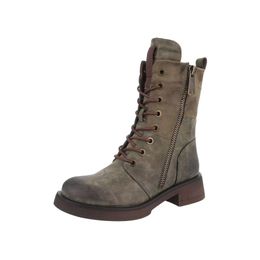 Ital-Design Stiefelette in Gr&uuml;n | Gr.: 37