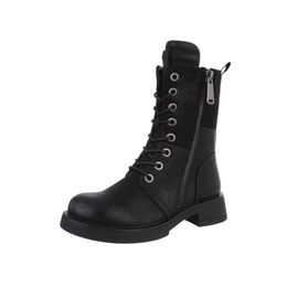 Ital-Design Stiefelette in Schwarz | Gr.: 36
