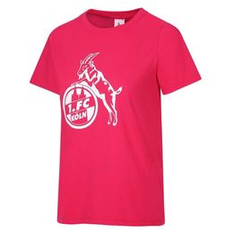 Fu&szlig;ballverein 1. FC K&ouml;ln Shirt "T-Shirt Basic Pink" in Pink | Gr.: 3XL