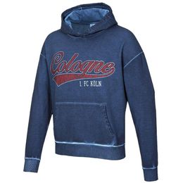Fu&szlig;ballverein 1. FC K&ouml;ln Hoodie "Hoodie &Ouml;lstra&szlig;e" in Blau | Gr.: 3XL