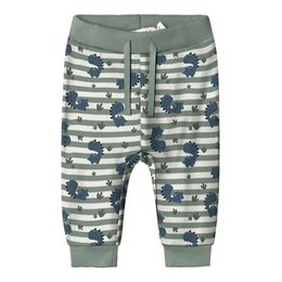 name it Baby Sweatpants "Dino" in Grün | Gr.: 68