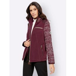 WITT WEIDEN Fleece-Jacke in beere-meliert | Gr.: 38