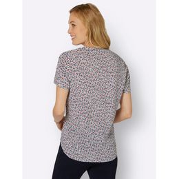 WITT WEIDEN Druckbluse in ecru-erdbeere-bedruckt | Gr.: 40